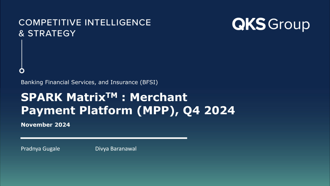 2024 SPARK Matrix for Merchant Payment Platform (MPP) by QKS Group | HPS Worldwide